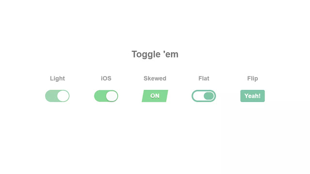 Top 10 HTML & CSS Toggle Switch Designs Inspiration