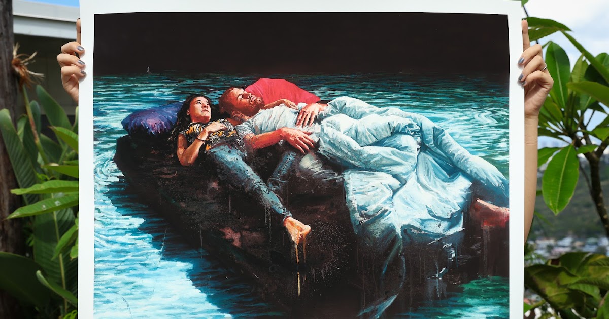 INSIDE THE ROCK POSTER FRAME BLOG: Fintan Magee Life Raft Fine Art ...