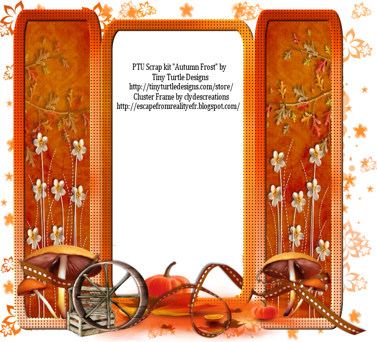 Escape From Reality Blog: FTU "Autumn Frost" Clusters & Cluster Frames