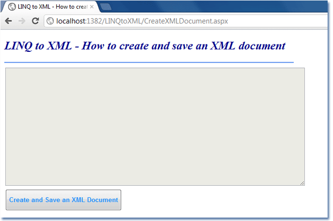 Learn With Vamshi Linq To Xml