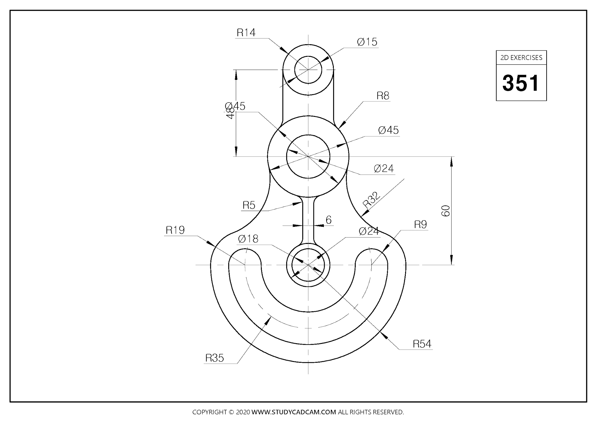 2D CAD EXERCISES 351