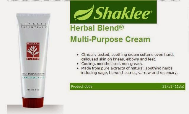 kisah hidupku...: Herbal cream Shaklee