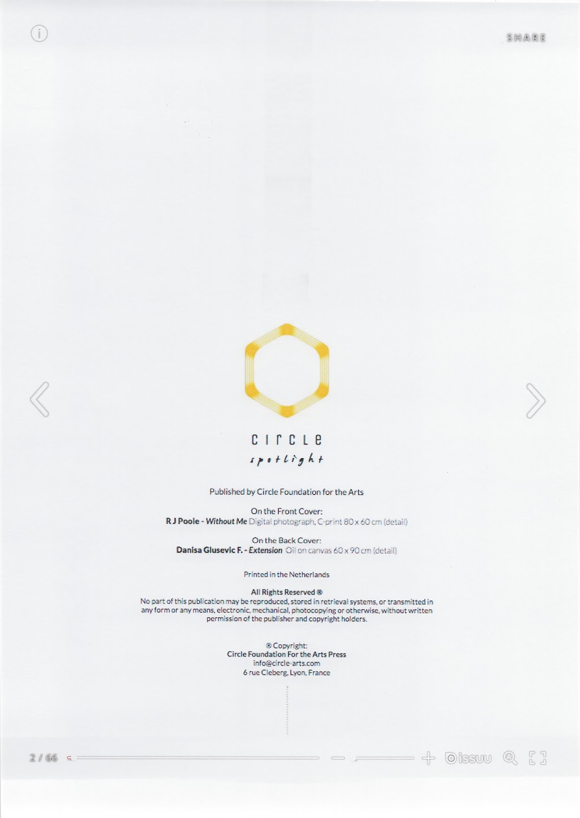 FRANCESCO RUSPOLI : Book published by Circle Foundation for the Arts- 2017