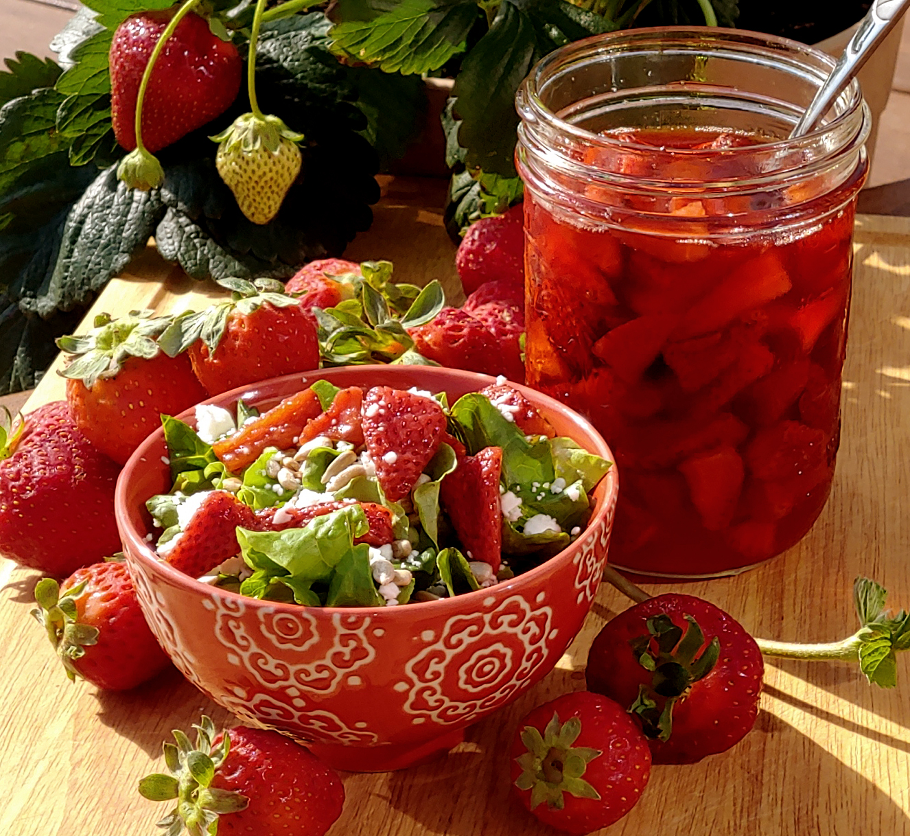 A Savory Table: Quick-pickled Strawberries