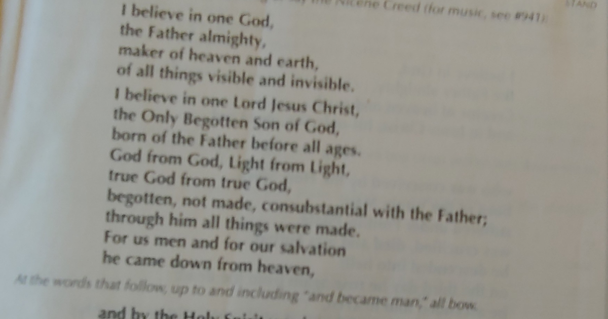 La Salette Journey: The USCCB: The Nicene Creed is professed at all ...