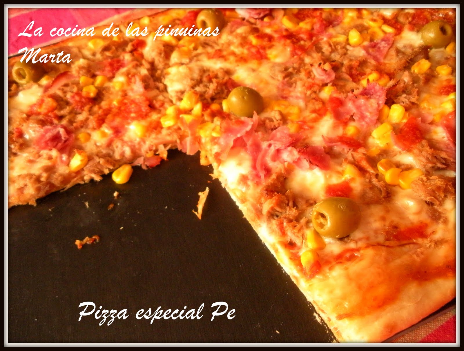 LA COCINA DE LAS PINUINAS: Pizza especial Pe...Tito va por ti...
