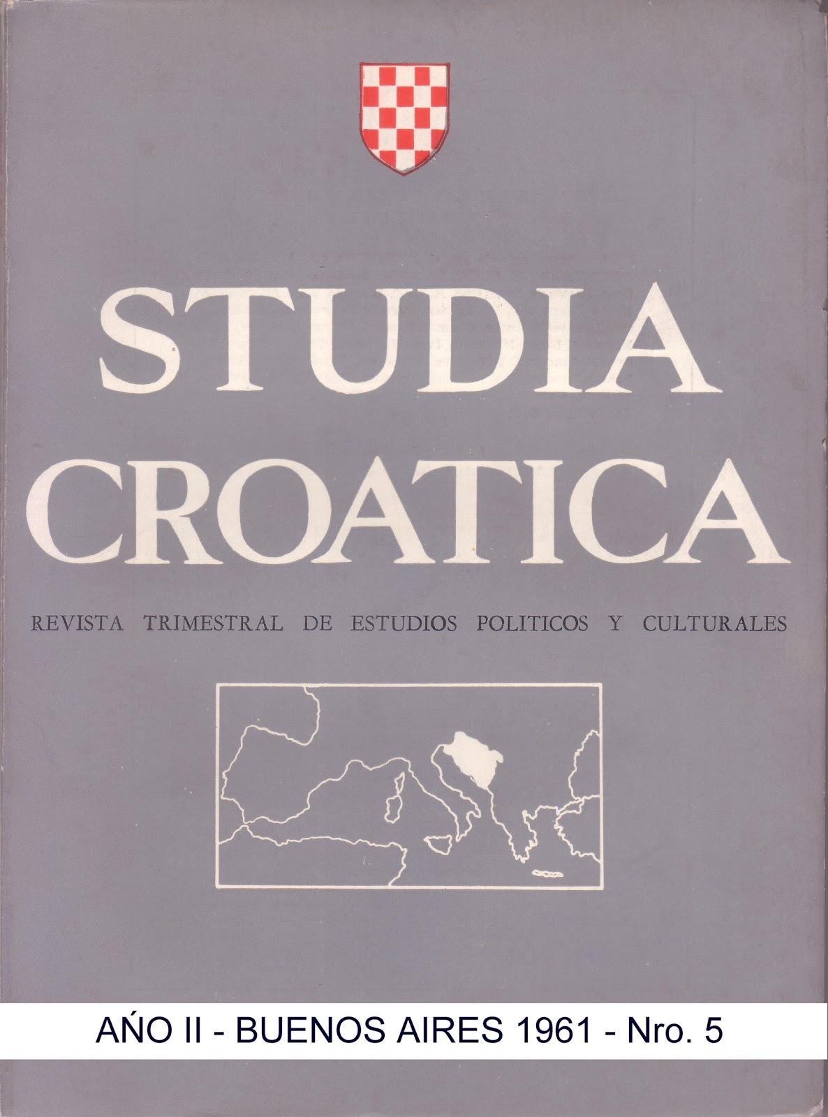 Studia Croatica: Studia Croatica volumen 5, año 1961