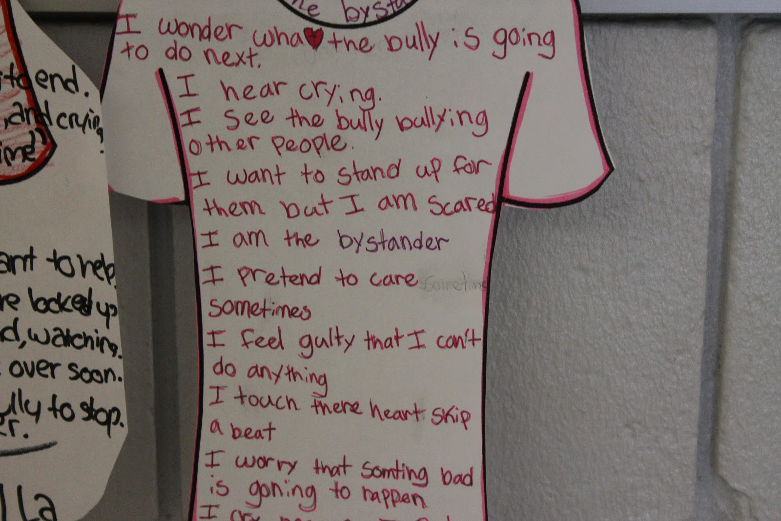 Rainbow Eggheads Digital Classroom: Pink T-Shirt Bullying Poems