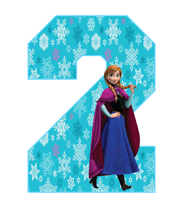 Kits imprimibles gratis : Números para imprimir Frozen