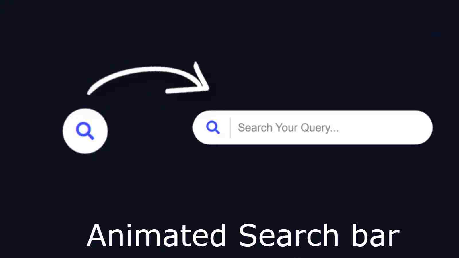 Awesome Animated Search bar using HTML & CSS