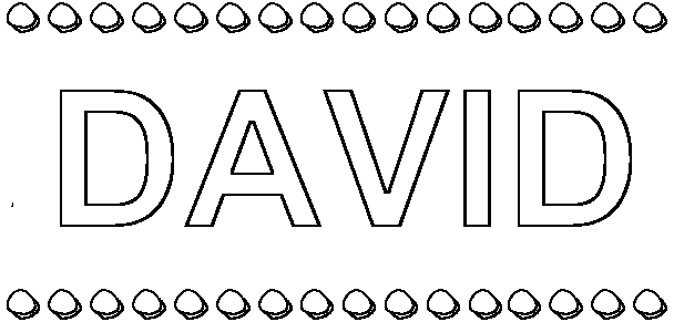 Blog de Biologia: Coloring Page First Name David