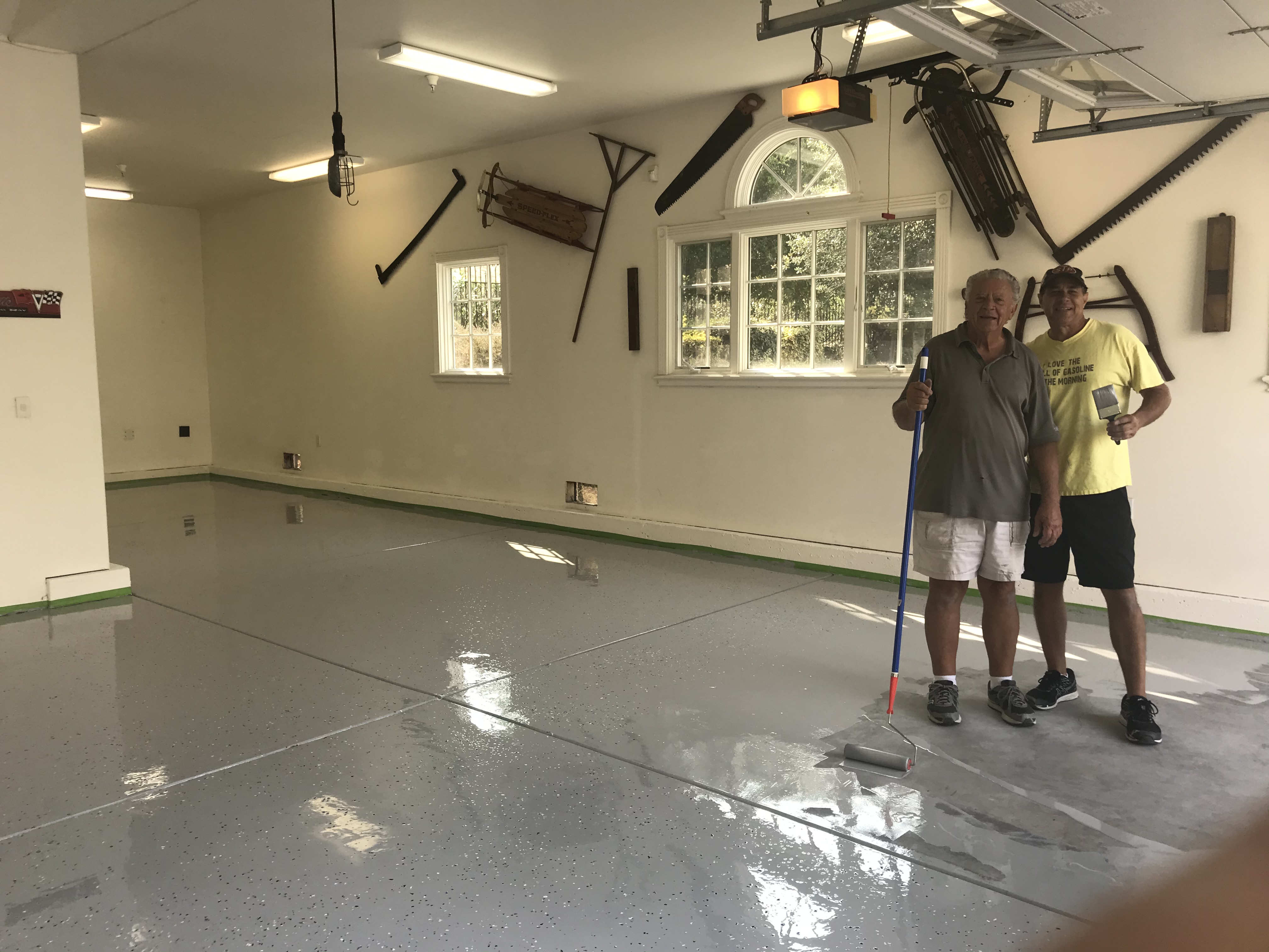 Wayne Yurtin personal: Garage floor epoxy job...