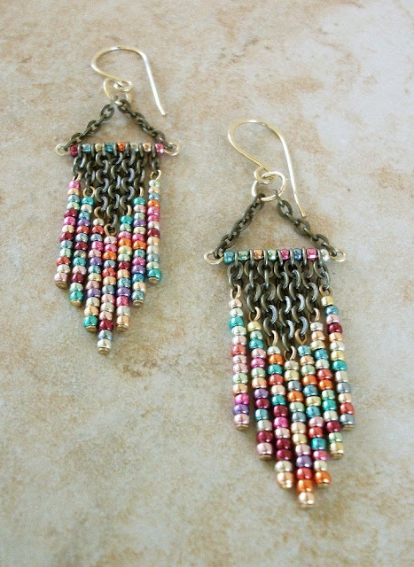 Elegant Jewelry Beads and Accessories: 4 Chic Seed Beaded Earrings ...