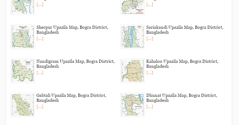 Bogra District Information: 10 Upazilas Maps Bogra District