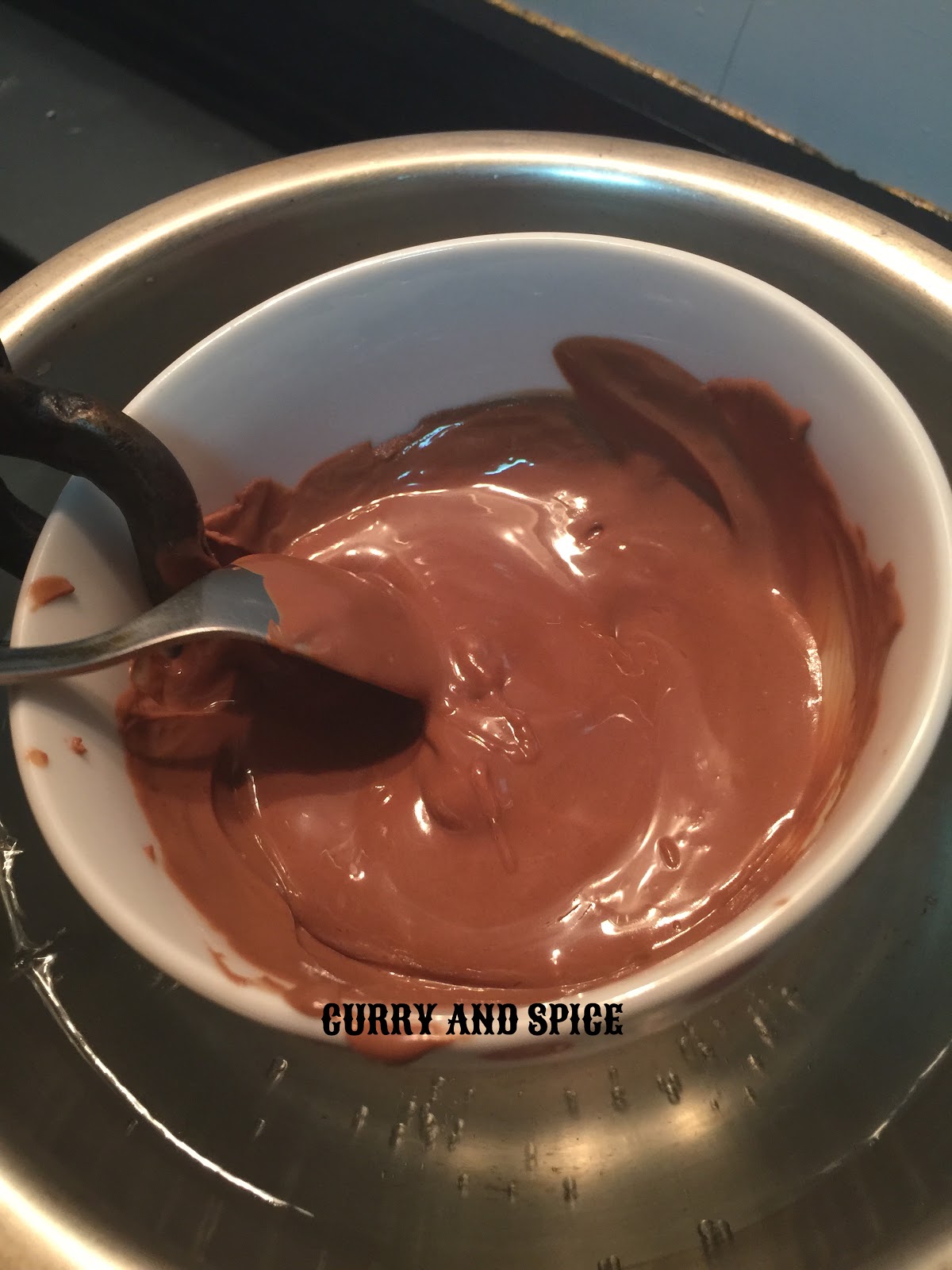 CURRY AND SPICE: CREAMY MANGO AND YOGURT CUPS TOPPED WITH CHOCOLATE