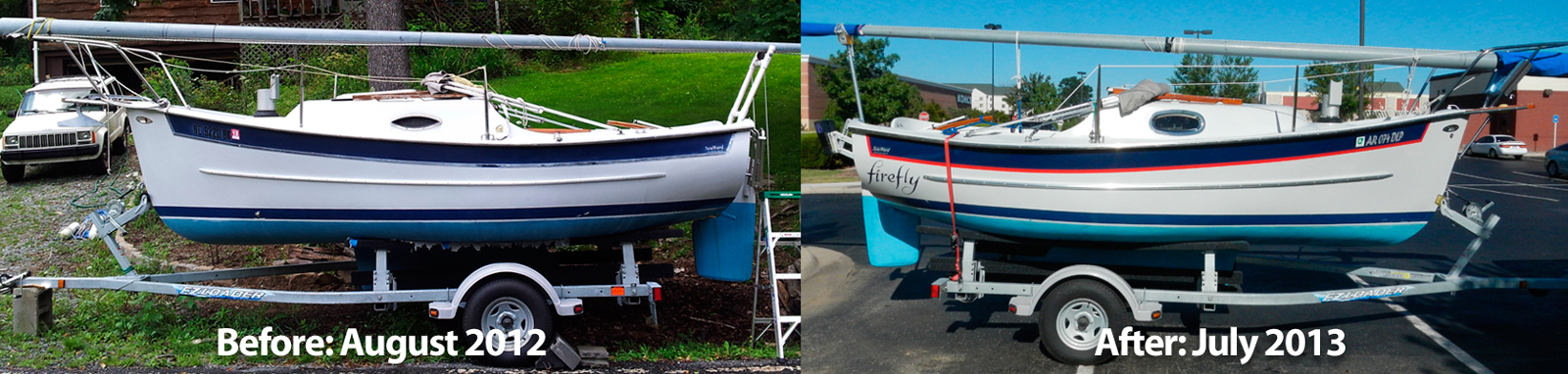 Our Lake Life: Our 1998 Seaward Fox: Before & After