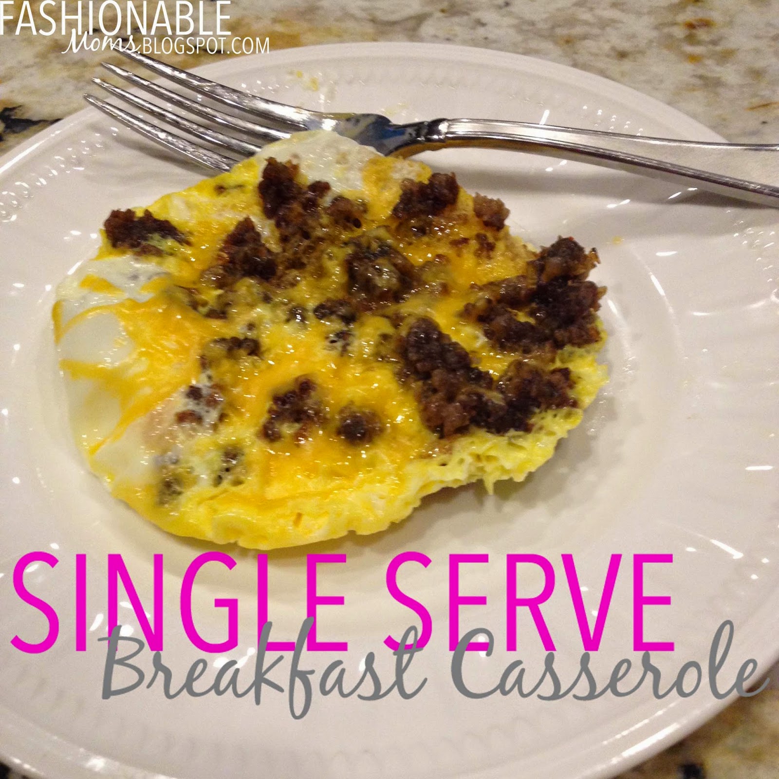 My Fashionable Designs: Single-Serve Breakfast Casserole