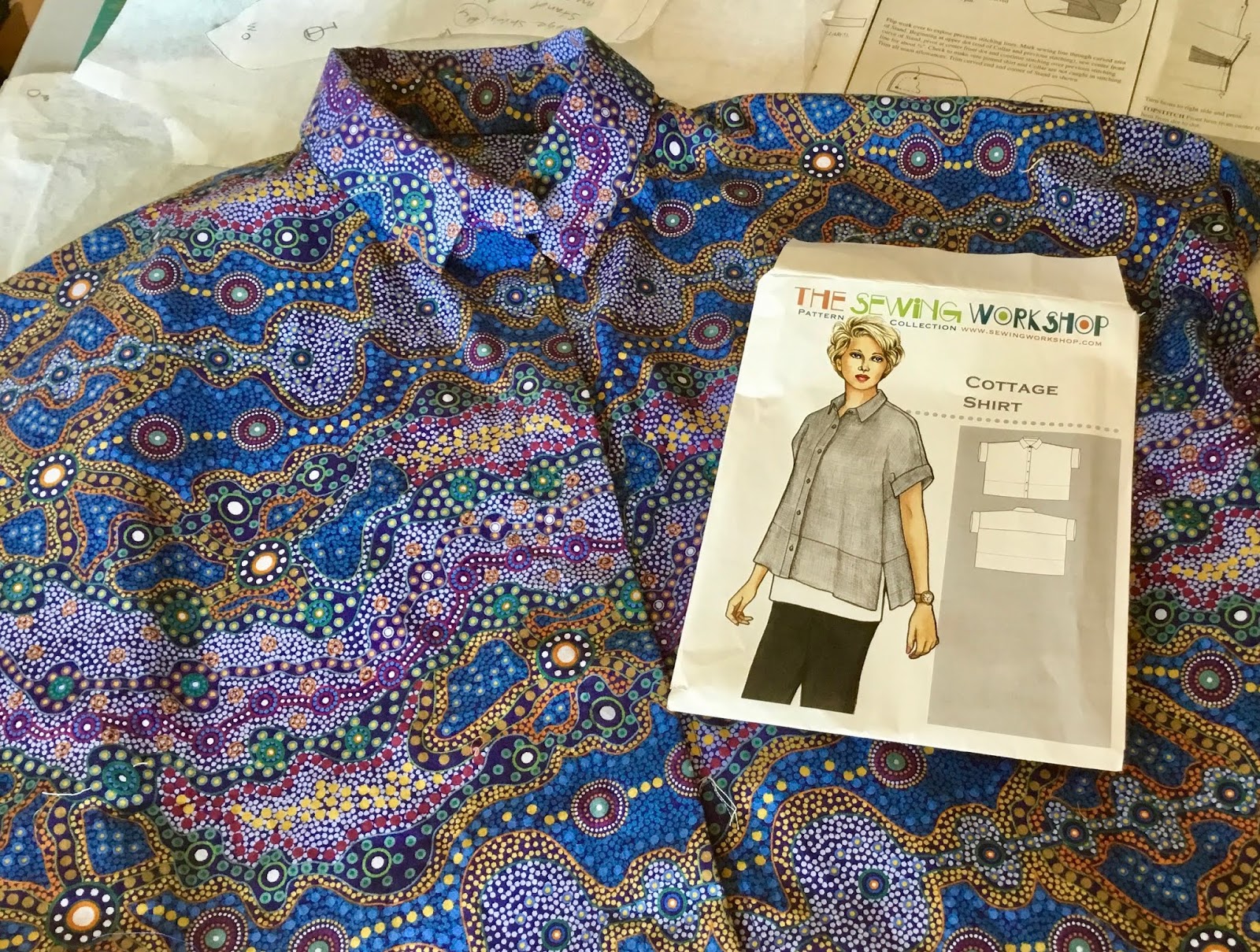 Fiber Antics by Veronica: The Cottage Shirt in Yalke blue—30 minutes at ...