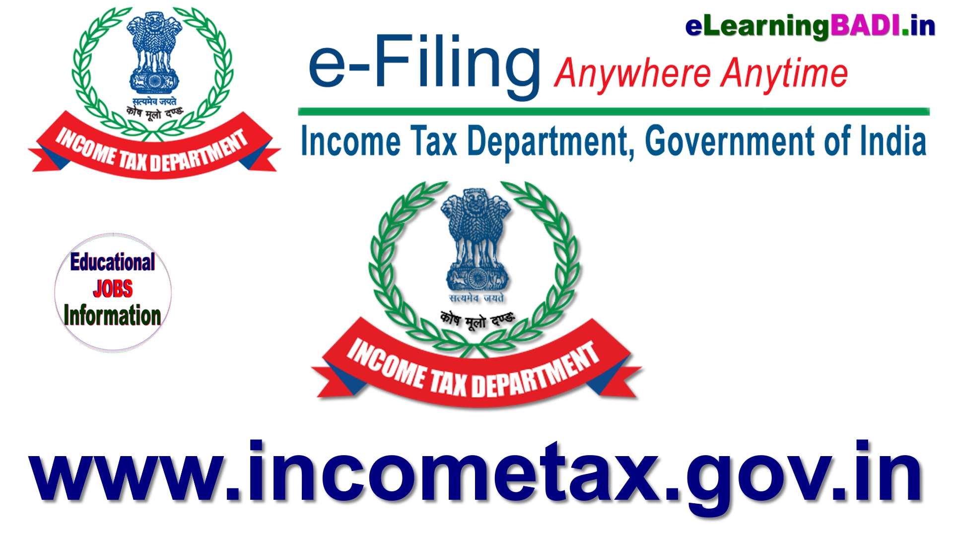 Income tax Indian Launch New e-Filing Portal @incometax.gov.in Get Full ...
