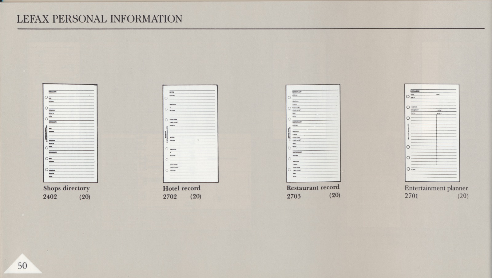 Philofaxy: Lefax 1988 Full Catalogue