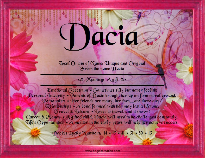 Dacia | Unique Names