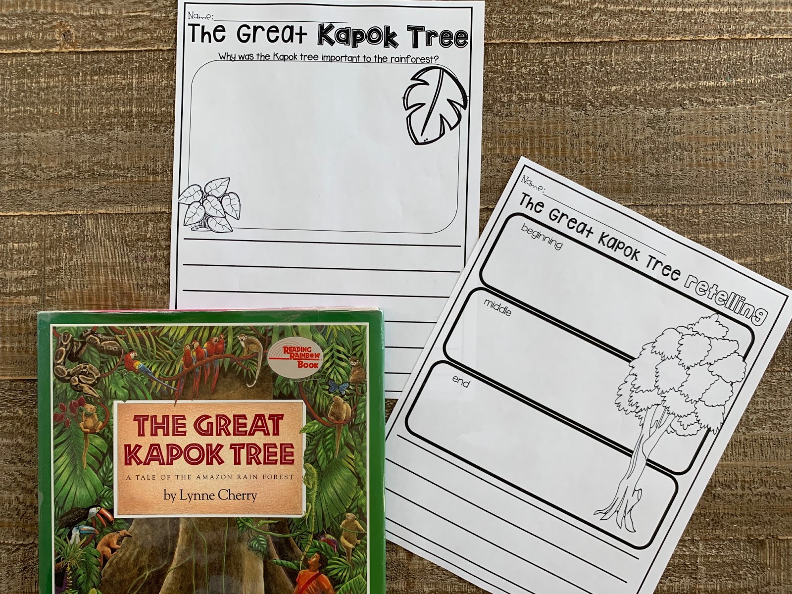 Rainforest ELA Unit for Kindergarten and 1st Grade | Busy Hands and Minds