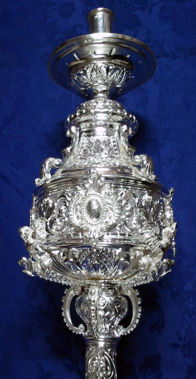 ALBERTO QUIROS ORFEBRE: Cirial plateado