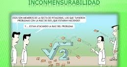 Parafernalias Matemáticas: Conmensurable e Inconmensurable