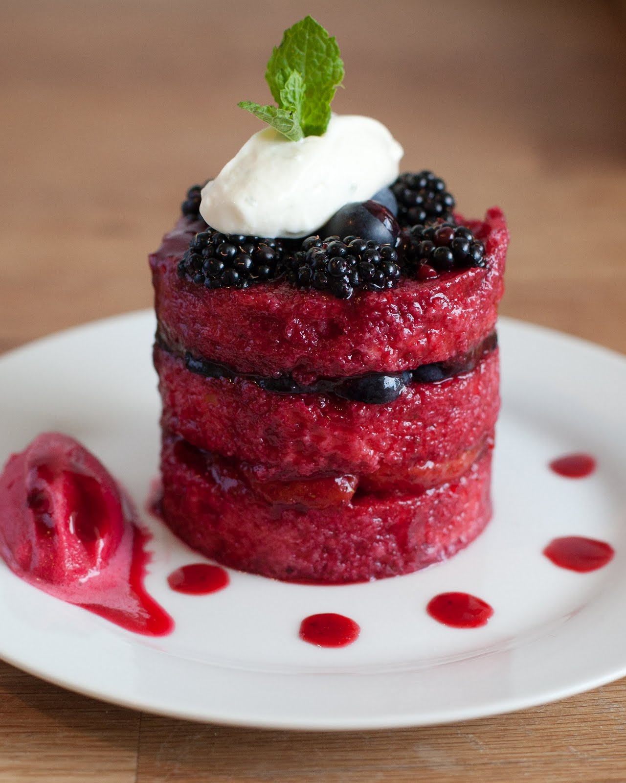 "NEVER EAT WOBBLY JELLY": Brioche Summer Pud Stack