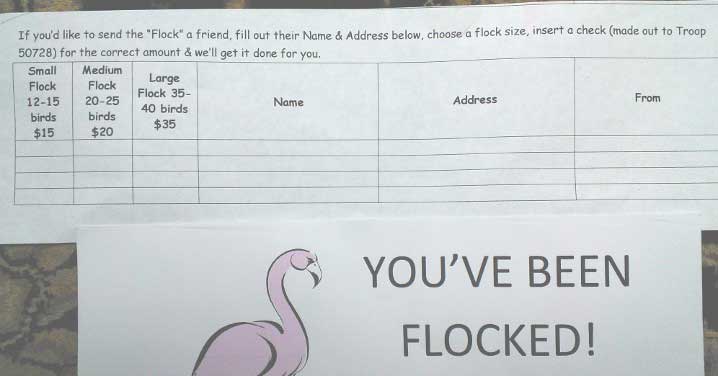 Art e-Journal: "Flocking" - Great Fundraising Idea Using Plastic Lawn ...