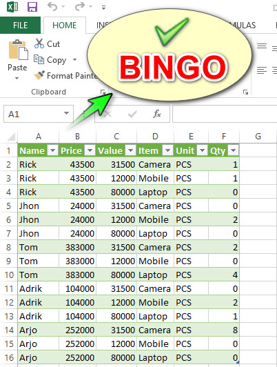 Convert Crosstab Matrix to flat data list table in Excel | My ...