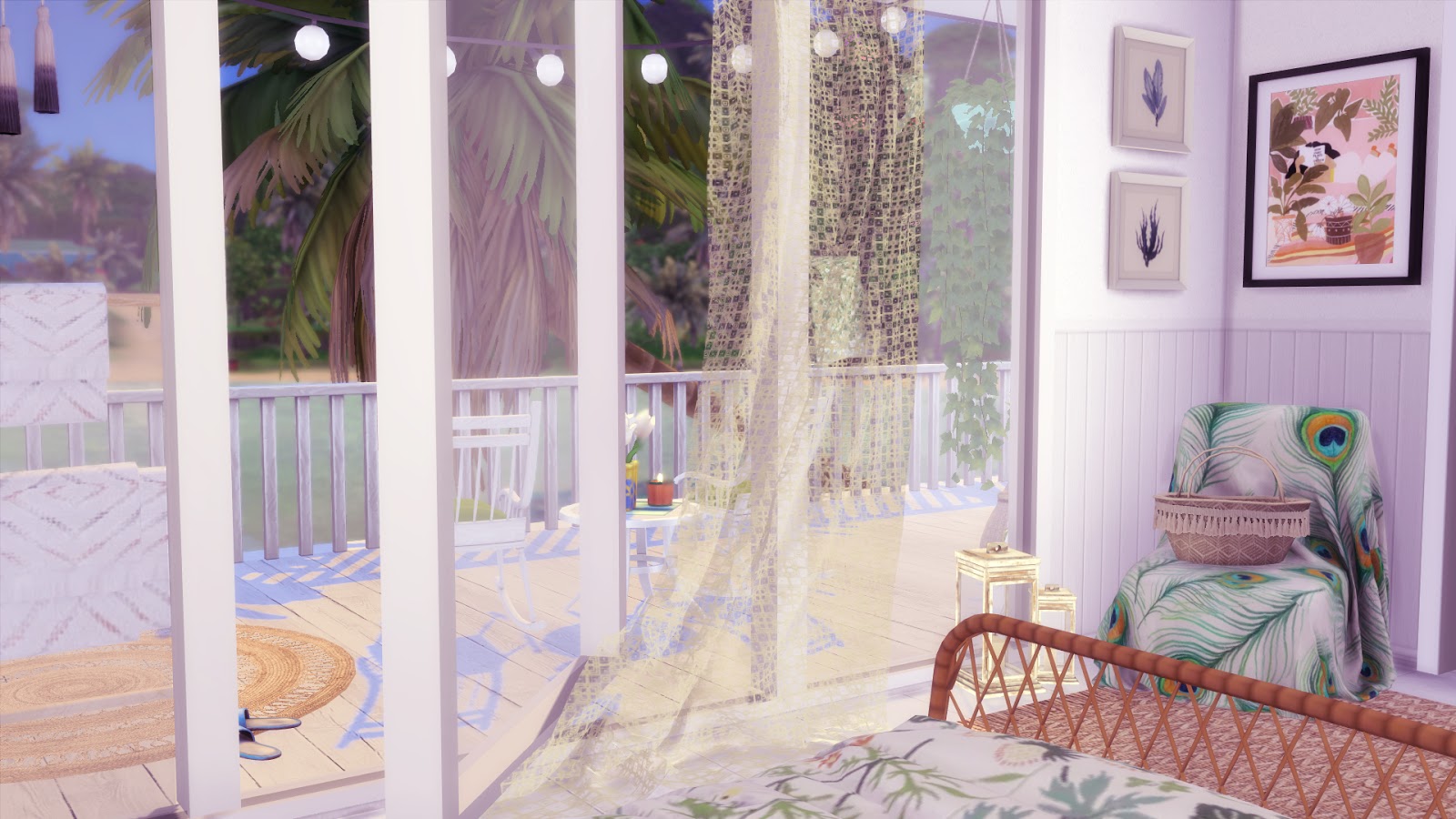 SIMS 4 | SURF STYLE DECOR | BEACH HOUSE | CASA DE PRAIA | DL + CC ...