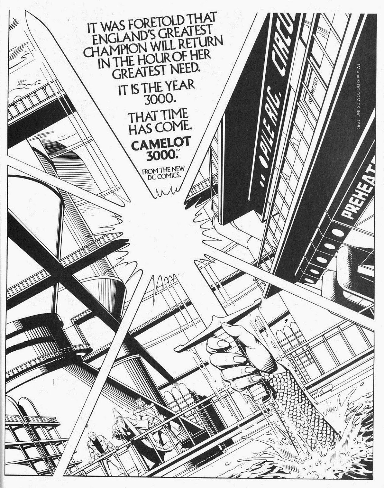 DC Comics of the 1980s: 1982 - Camelot 3000 House Ads