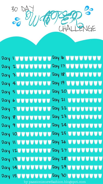 Passion is new Fashion: 30 DAY WATER CHALLENGE + free printable water ...