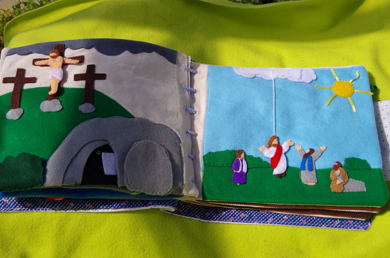 Patty Cake Cafe: Bible Quiet Book: Jesus' Death, Burial, and Resurrection