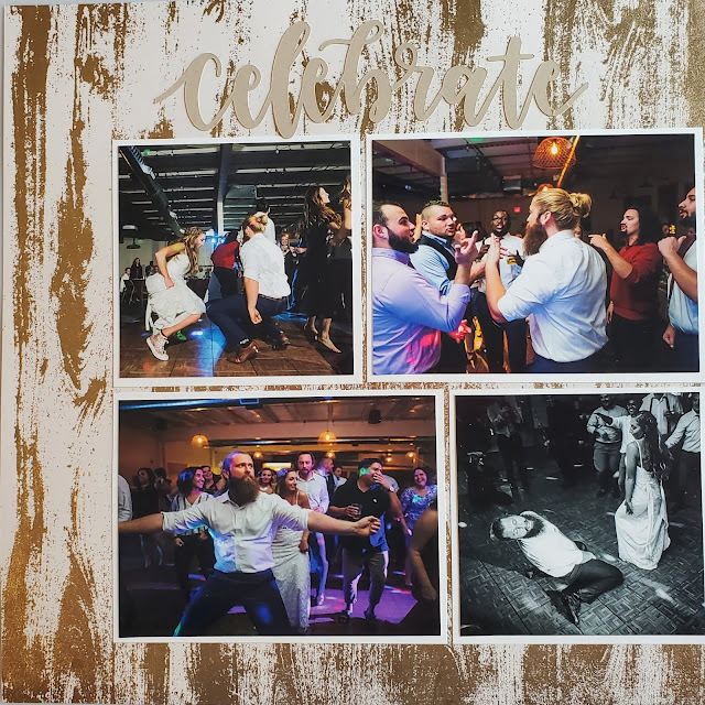 Random Memories: Celebrate - Two Page Wedding Scrapbook Layout