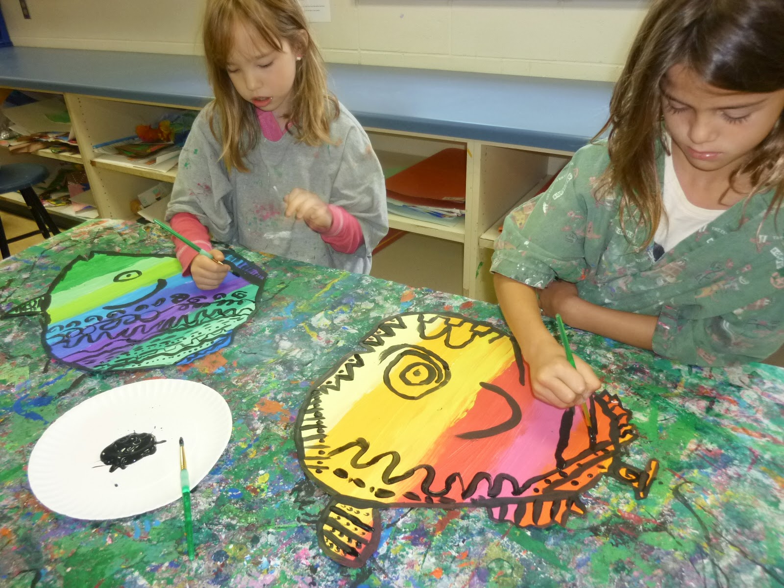 Mrs. Werner's Art Room: 2nd Grade Warm and Cool Color Fish
