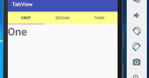 How to create tabview in android
