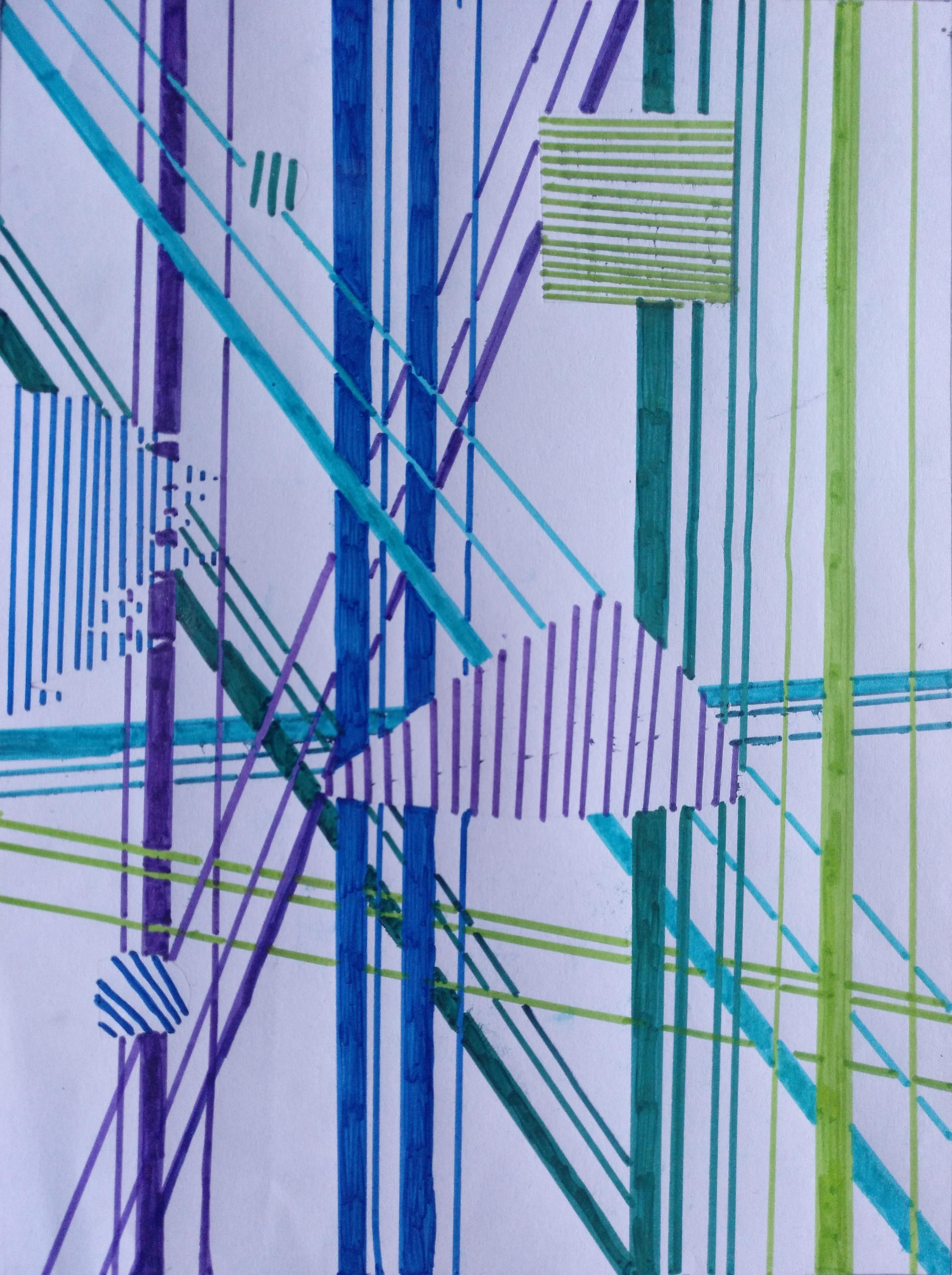 PLÁSTICA EN EL VALLE: Composiciones abstractas con PARALELAS