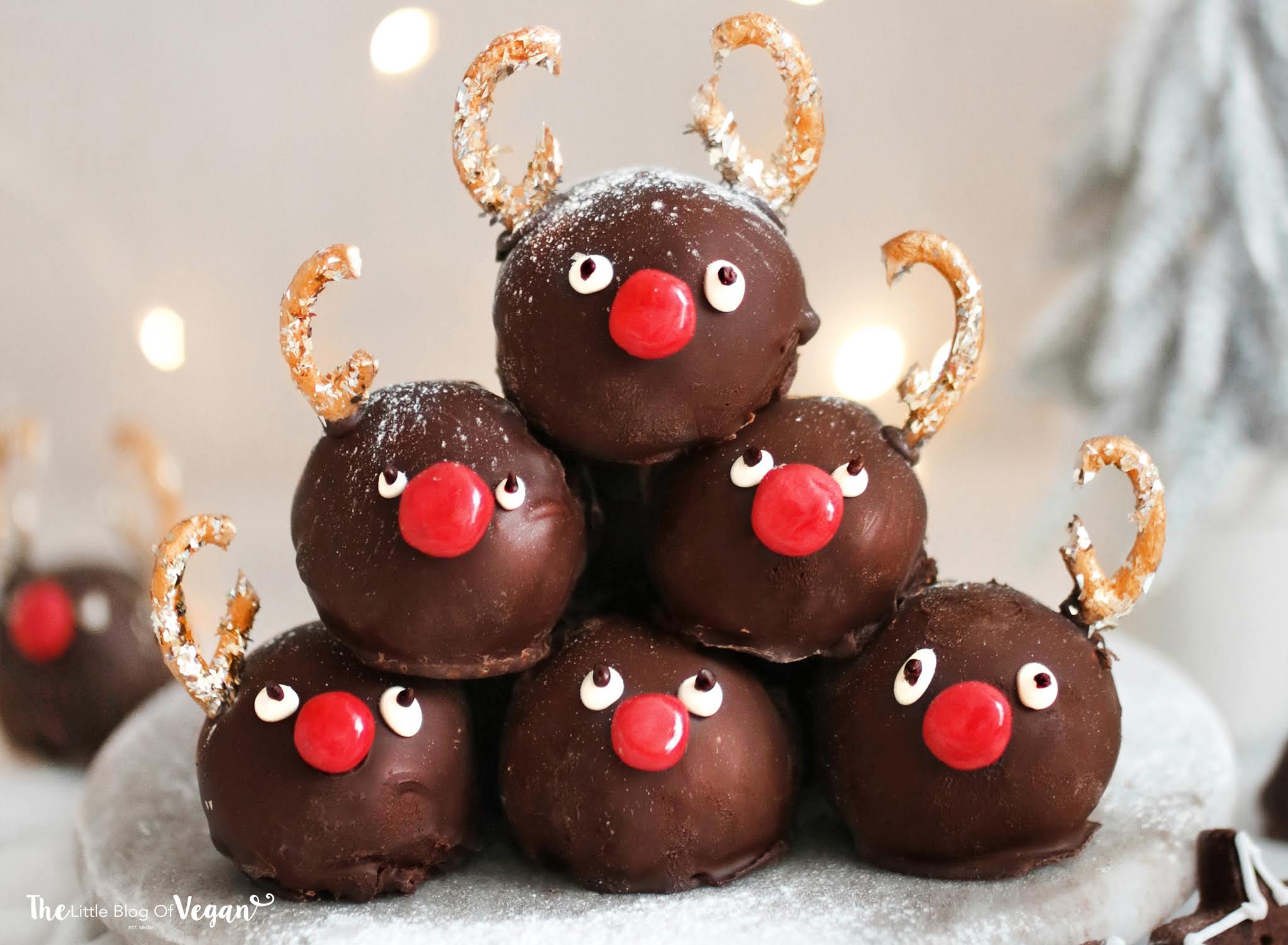 Chocolate orange reindeer truffles | Ft Nãkd - The Little Blog Of Vegan