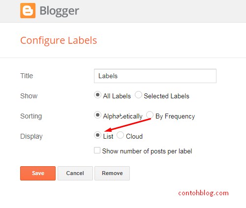 Cara Menampilkan Daftar Label Blog Dua Kolom Responsive Keren > Contoh Blog