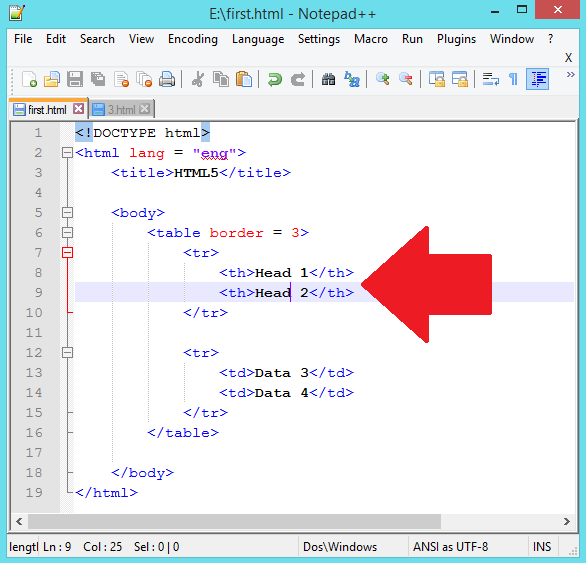 Learn HTML5 : HTML5 Attribute - border