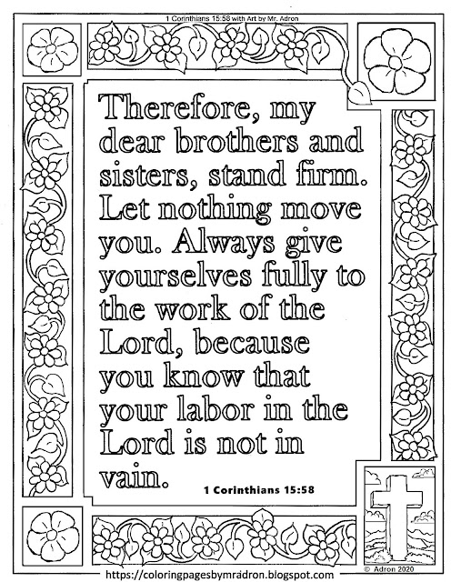 Coloring Pages for Kids by Mr. Adron: Free print and color page with 1 ...