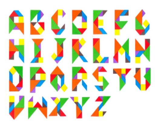 Alfabeto Tangram - treehousemoms