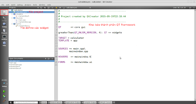 Sử dụng QT Creator để tạo giao diện