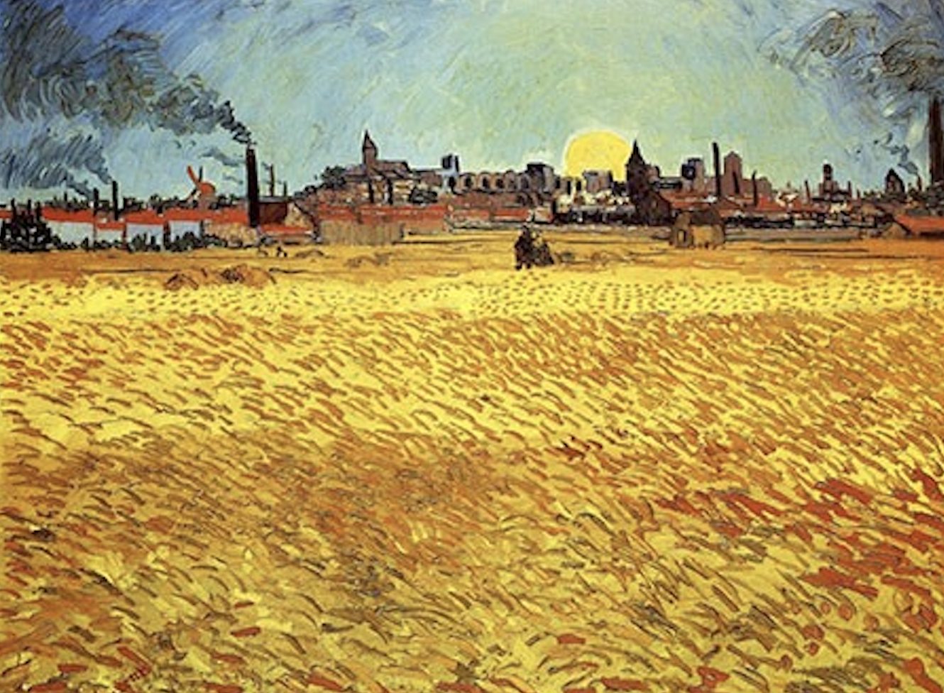 WHEATFIELD WITH CROWS