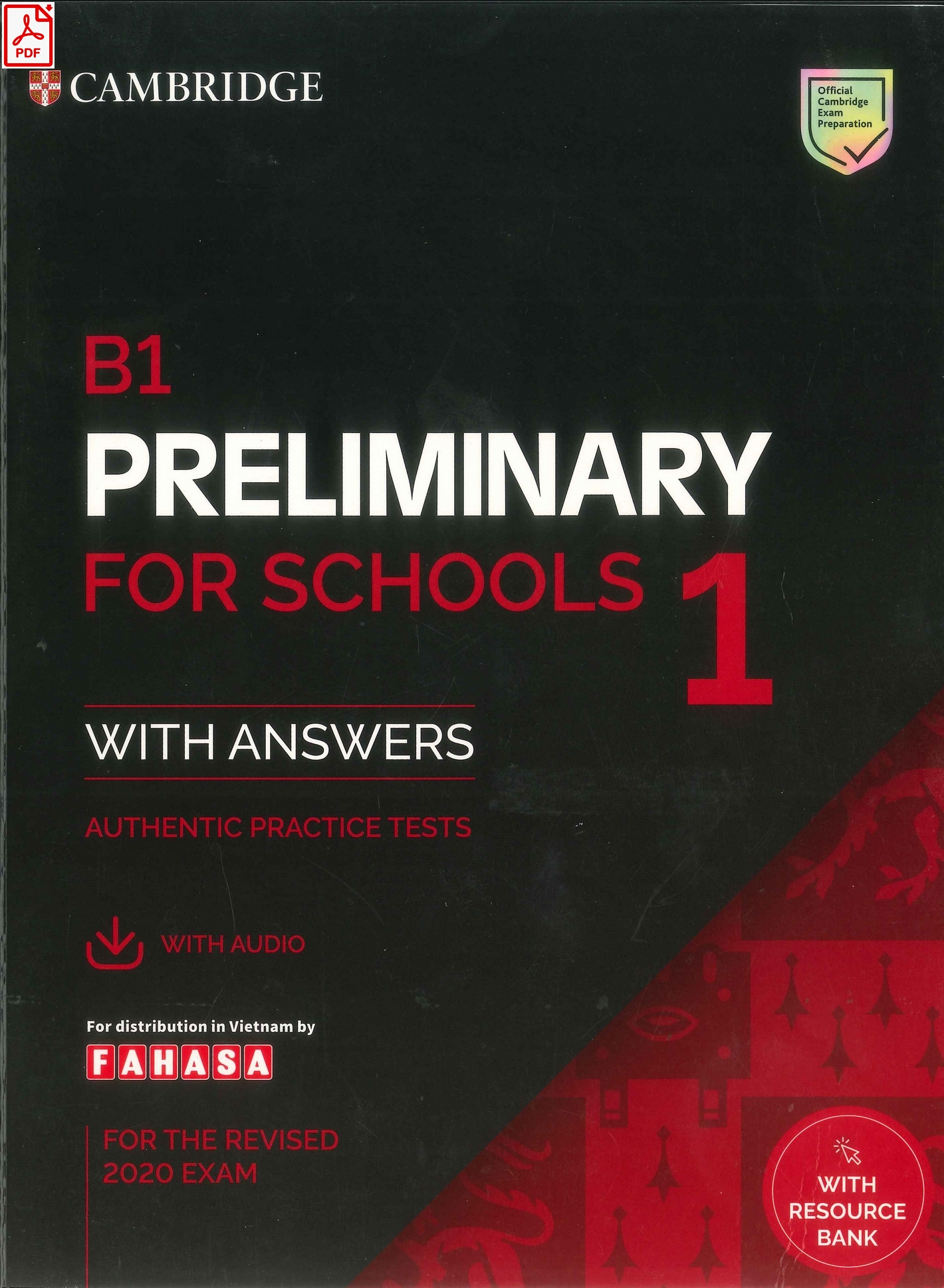 B1 Preliminary For Schools 1 For The Revised 2020 Exam (PDF+CD)