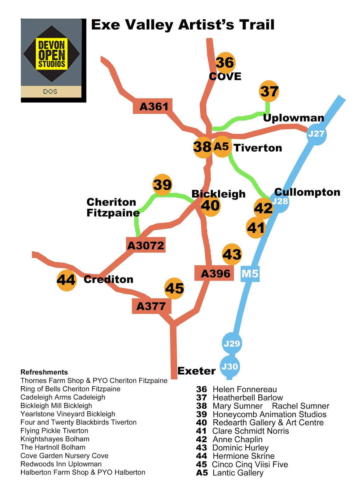 Honeycomb Animation, Workshops & Art: Exe Valley Artist's Trail