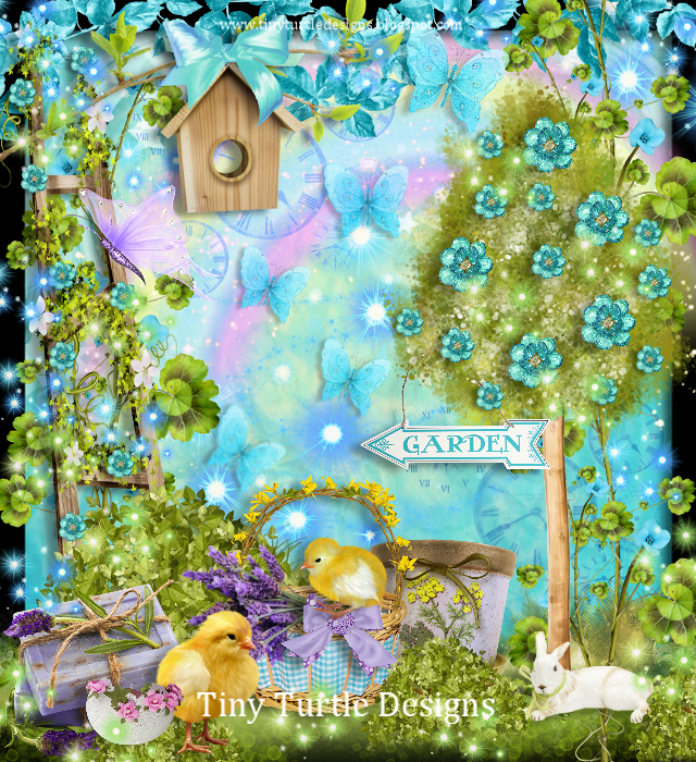 Magical Gimp-Tutorial: Cluster "Easter Garden"