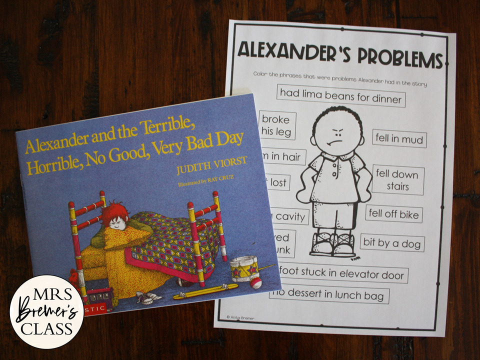 Alexander and the Terrible, Horrible, No Good, Very Bad Day | Mrs ...